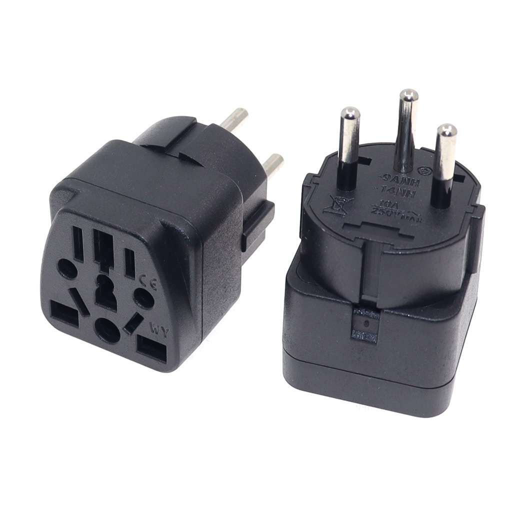 Universal Kr american european AU EU To US UK Power plug adapter USA Israel Brazil Travel ...