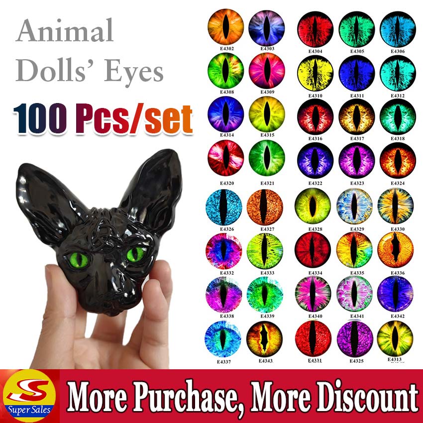 【CLEARANCE】18MM Round Dragon Cat Eyes Cabochon for Dolls Eyes DIY ...