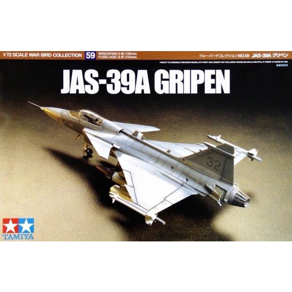 1/72 Jas 39 Gripen Tamiya 60759 Plastic model kit | Shopee Philippines