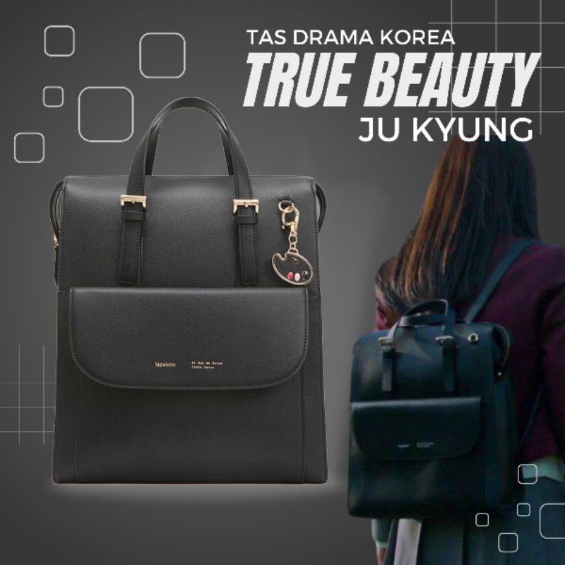Women's Backpack Film True Beauty Ju Kyung Premium PU Leather Material ...