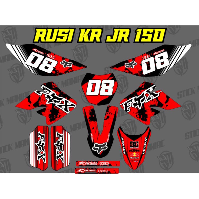 Rusi KR jr 150 full body decals | Shopee Philippines