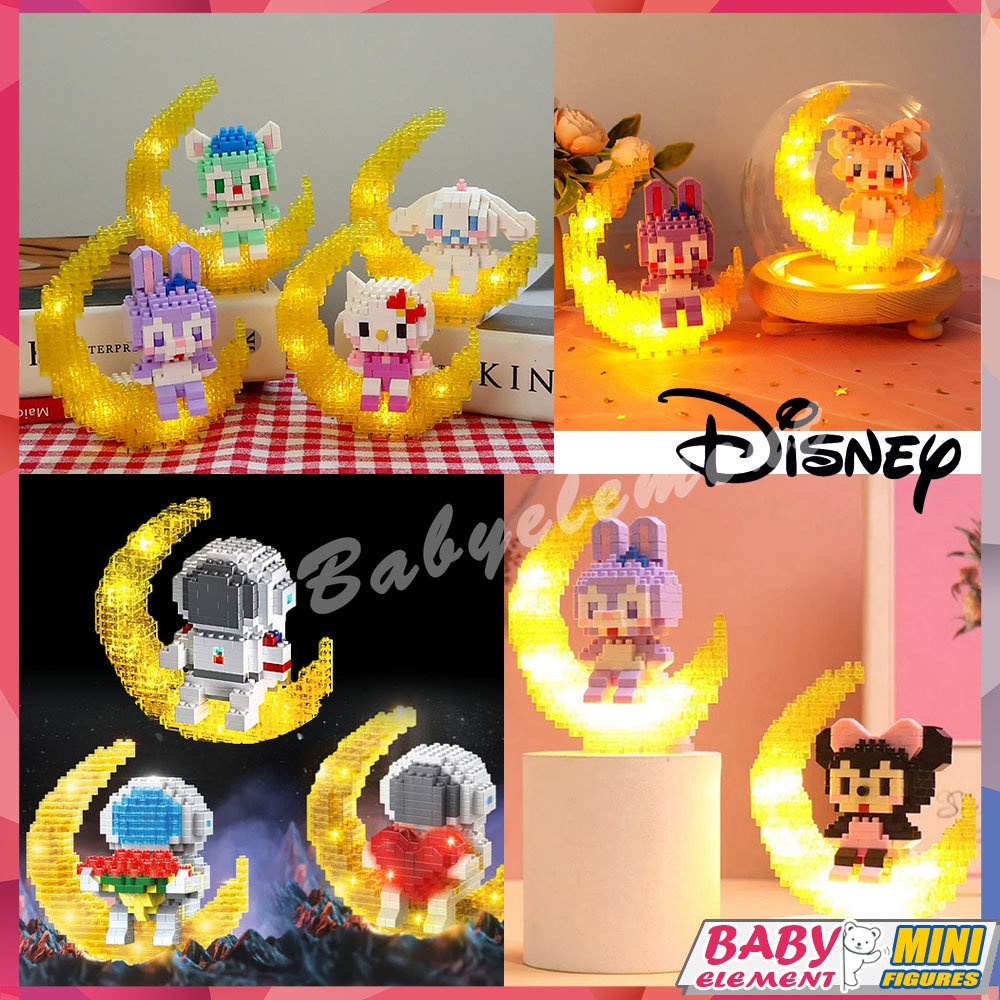 Nano Blocks Moon Disney Doll Building Blocks Creative Model Lighting ...