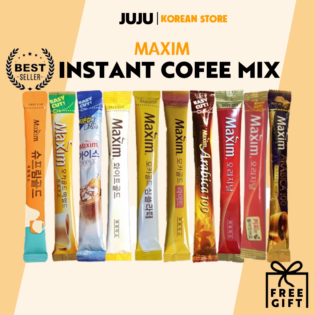 Maxim / 10 STICKS instant coffee / Mocha Gold / White Simple latte ...