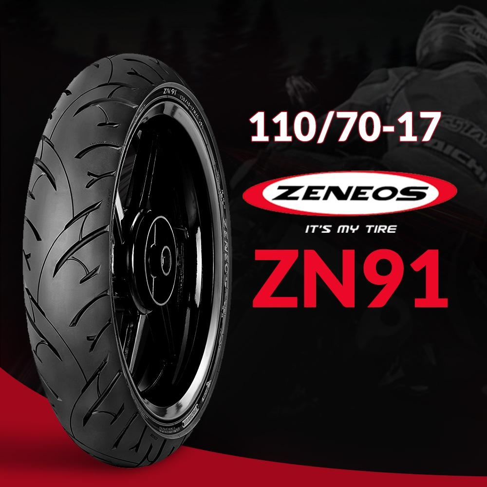 Zeneos ZN91 110-70-17 Tubeless Motorcycle Tires design that combines ...
