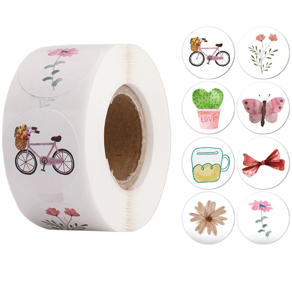 500Pcs 1 Inch Cute Kids Cartoon Animals Stickers Gift Package Card ...