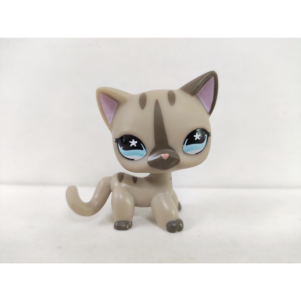 LPS Toy Pet Shop Grey Shorthair Cat # 468 Child Toy Gift | Shopee ...
