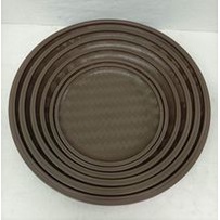 Round BROWN Plastic Bilao 9"/10"/12"/14"/16"/18" ( sold by 3s ...