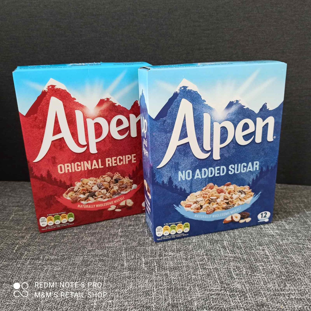 UK's No. 1 - ALPEN No Added Sugar 550g & ALPEN The Original Swiss Style Muesli 550G 🇬🇧 | Shopee ...