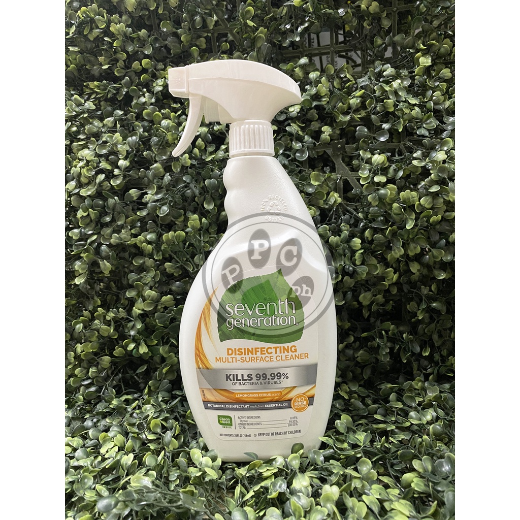 Seventh Generation Lemongrass Multi-Purpose Cleaner 768mL | Shopee ...