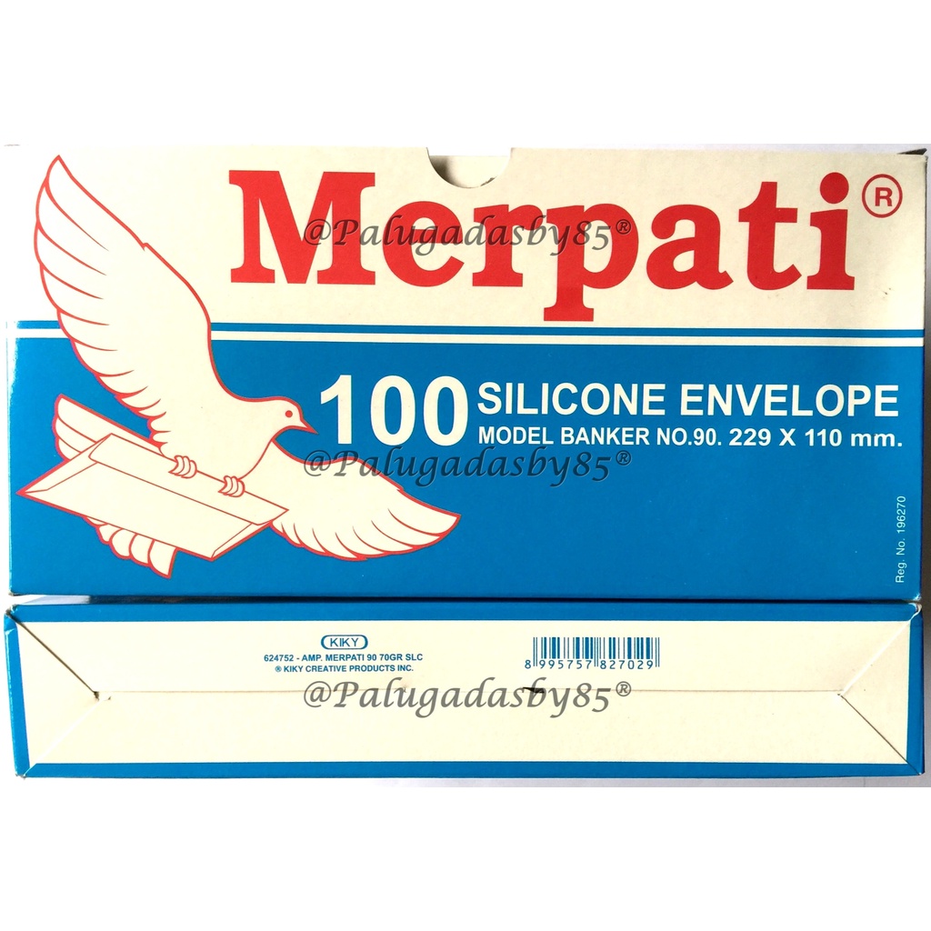 PUTIH Pigeon Envelopes 90 Adhesive 70 Grams (1 Pack of 100 Sheets) 23 x ...