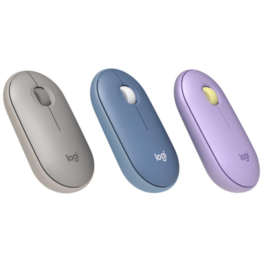 LOGITECH M350 pebble modern, slim and silent bluetooth wireless mouse ...