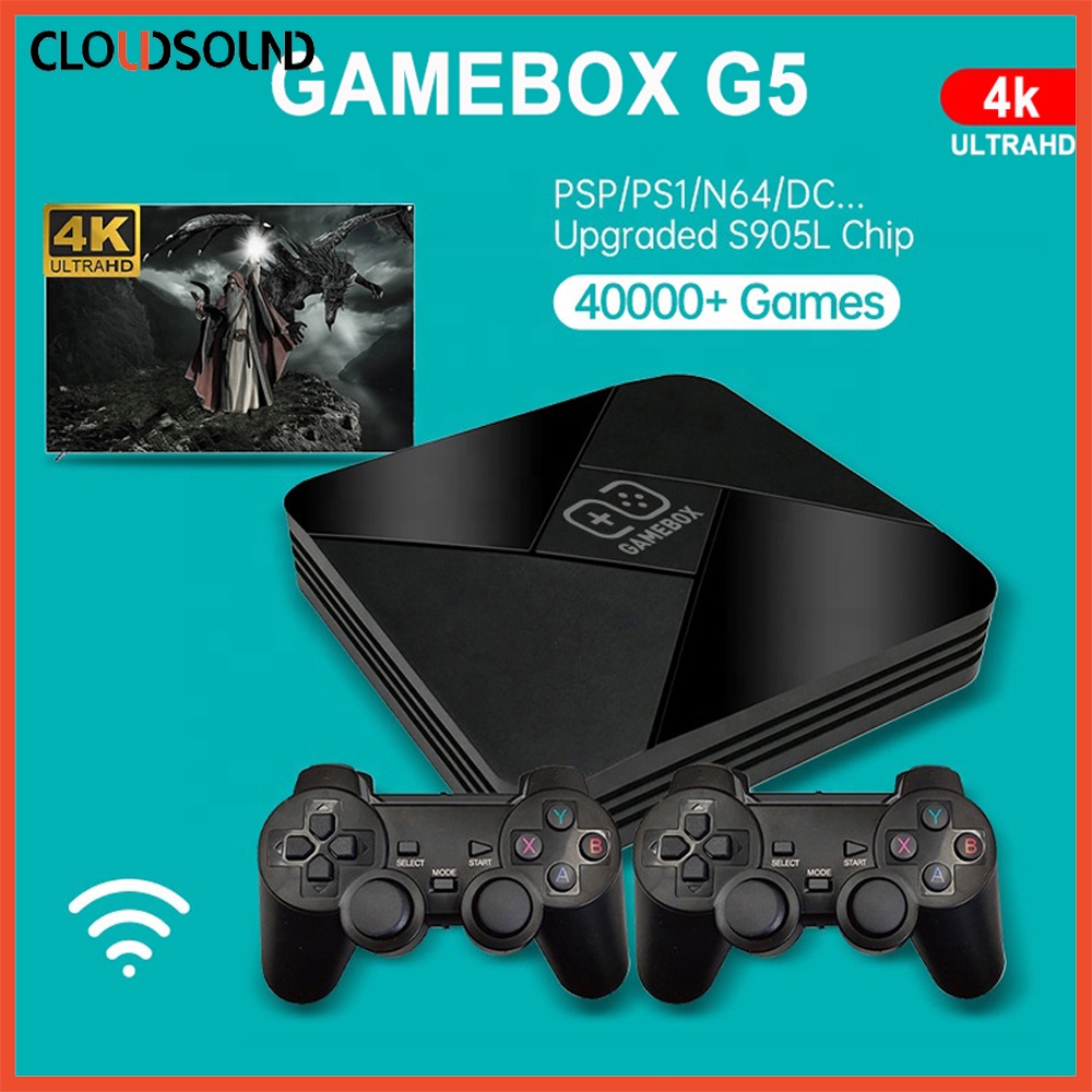 Android TV Box +Game BOX G5 2in1 4K HD Video Game Console 10000 Retro ...