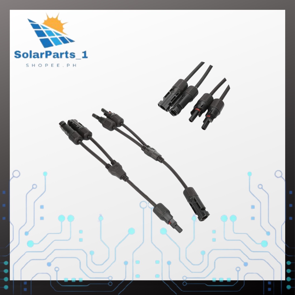 Photovoltaic solar Cable Connector MC4 Branch Y3 Adapter Connectors | Shopee Philippines