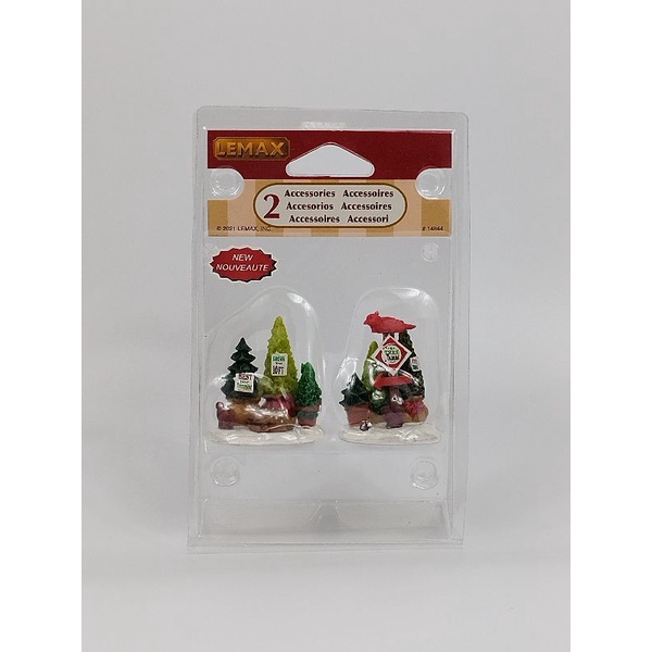 🇺🇲Lemax Vail Village"Tree Farm Display"Set of 2 | Shopee Philippines