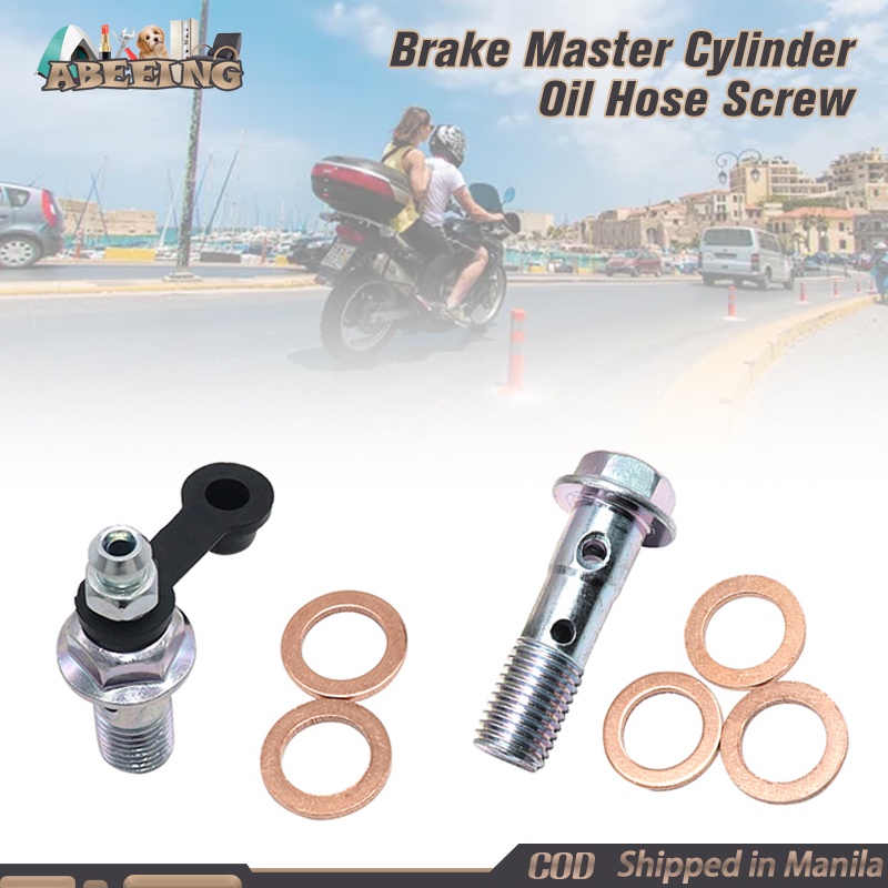 Brake Master Cylinder Oil Hose Screw M10*1.25 Motorcycle Universal Tube ...