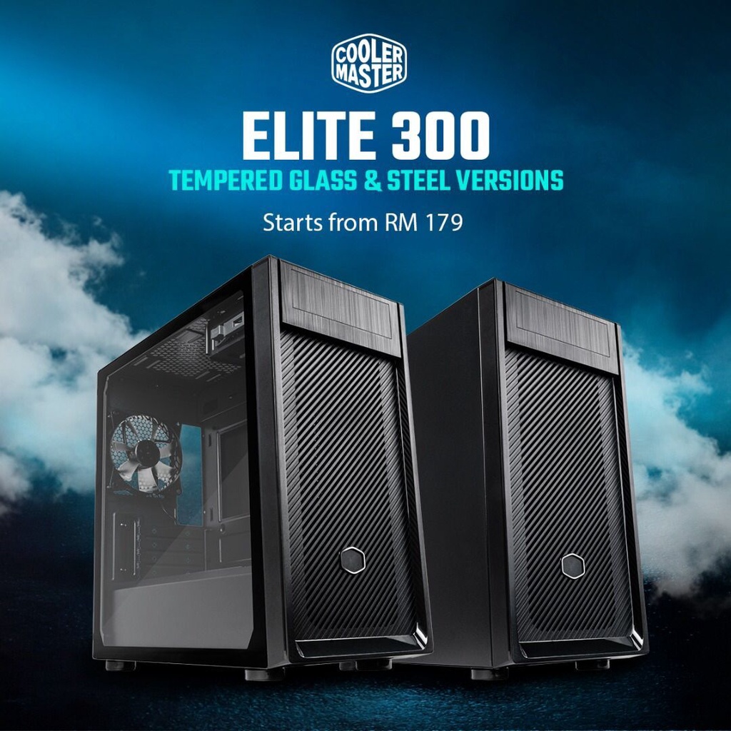 Cooler Master Elite 300 mATX PC Case with ODD Support [SOLID PANEL ...