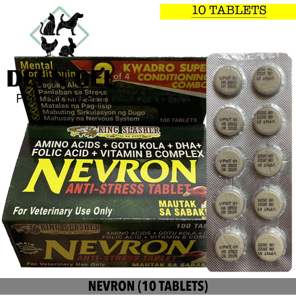 Nevron King Slasher for Gamefowl (10 TABLETS) | Shopee Philippines