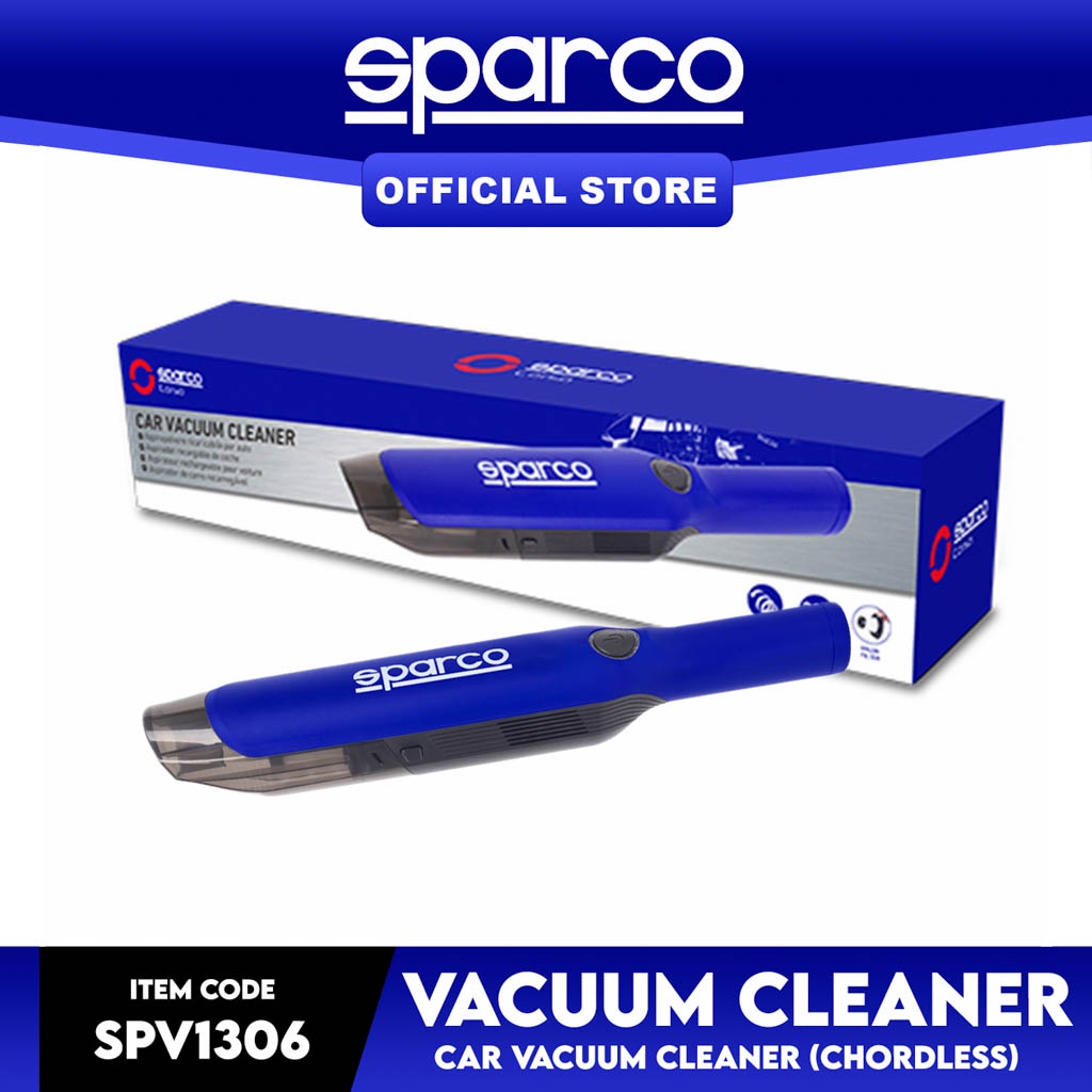 Sparco Car Vacuum Cleaner Wireless SPV1306 80W (Black/Blue) | Shopee ...