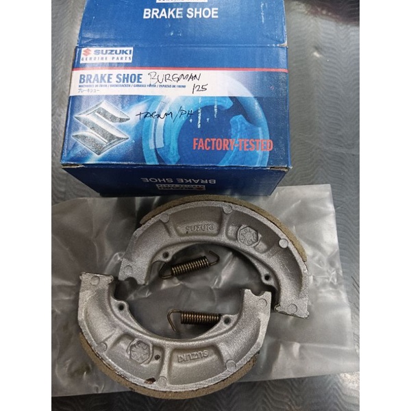 burgman 125 brake shoe genuine rear(SGP). | Shopee Philippines