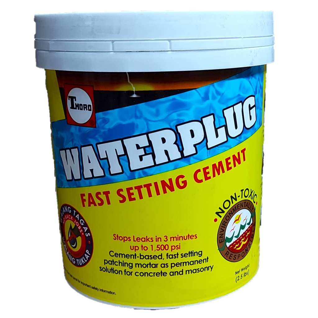Thoro Waterplug Fast Setting Cement - 1L / 2.5lbs | Shopee Philippines