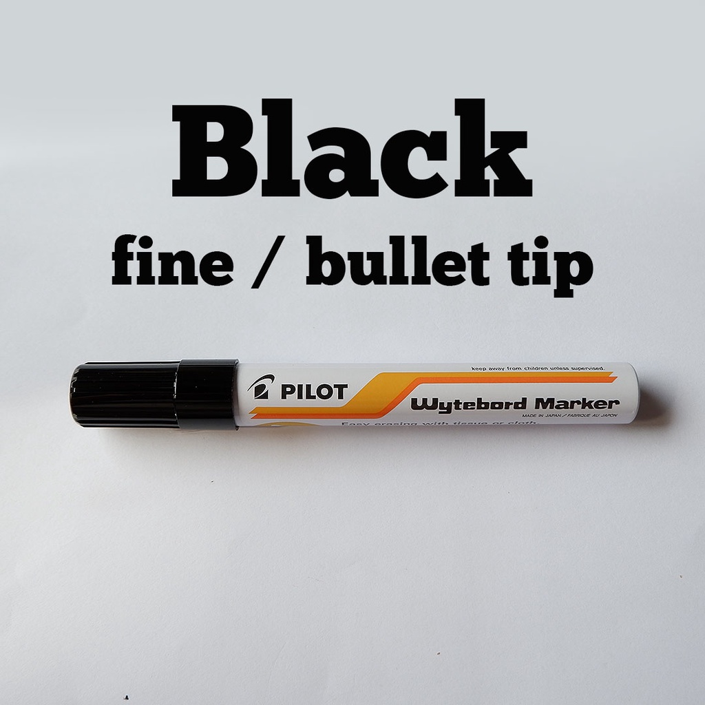 Pilot Whiteboard Marker Fine BLACK BLUE RED Wyteboard White Board ...