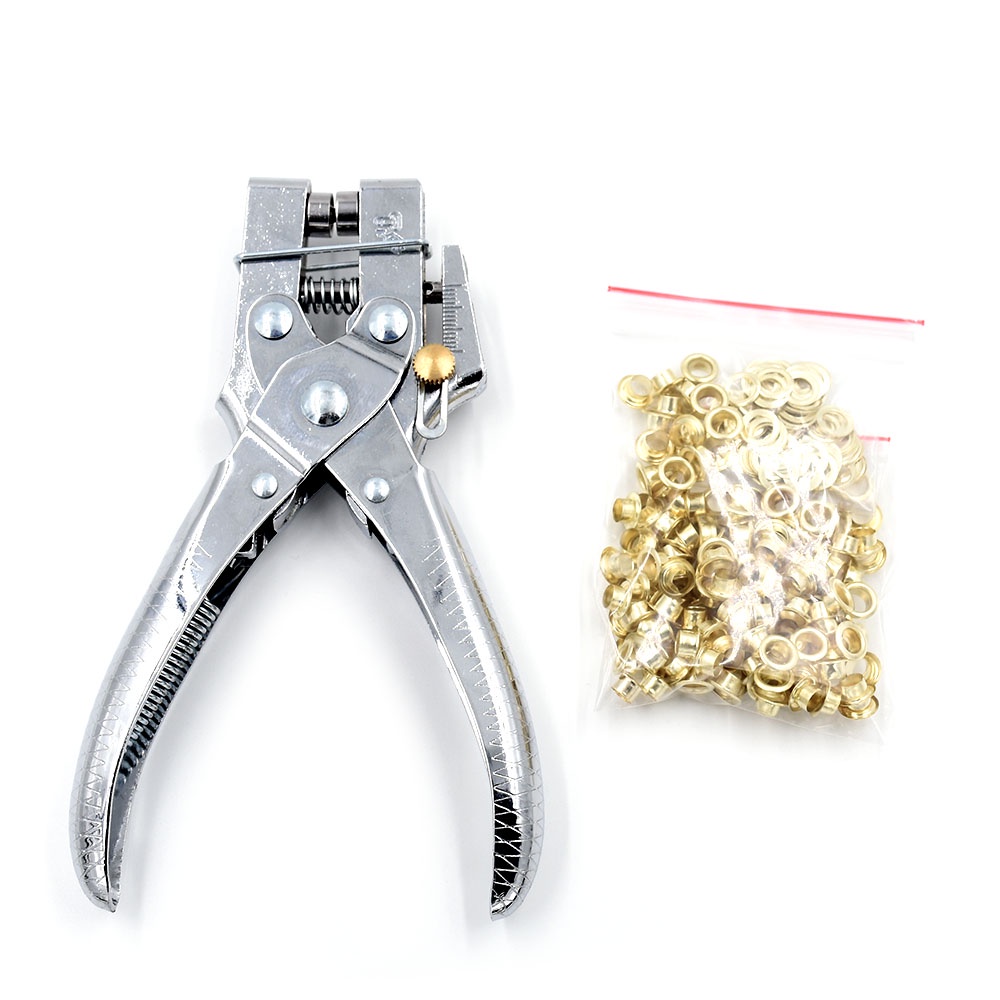 Colorful A set 2in1 Eyelet Puncher 5mm for Hang Tag with Eyelet Grommet ...