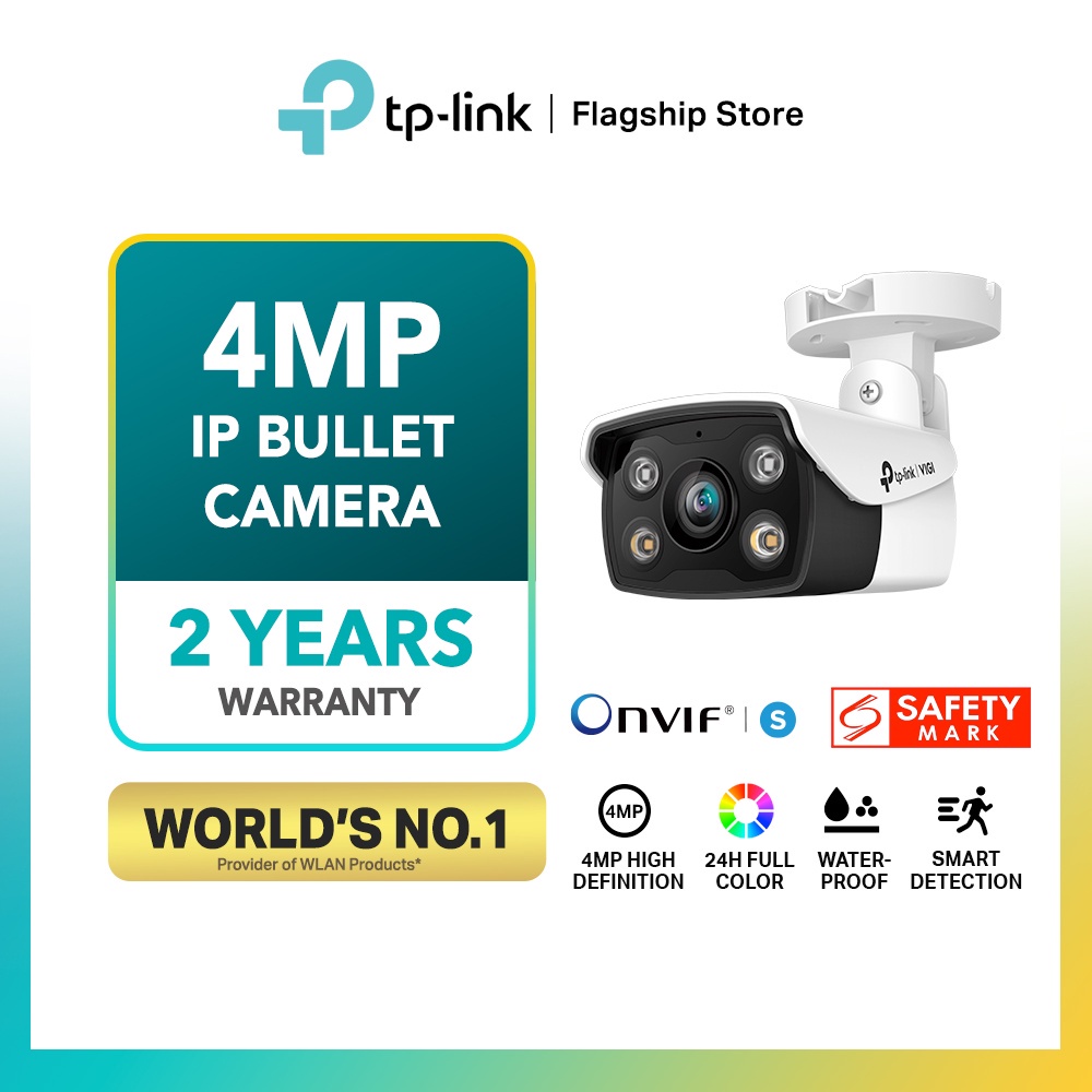 Ip CAMERA TPLINK VIGI C340 NEW 4MP OUTDOOR FULL COLOR CCTV WIFI ...