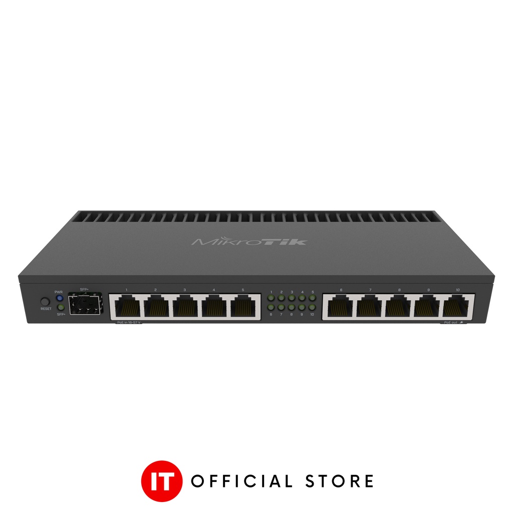 MikroTik RB4011- 10-Port Gigabit and SFP+ Management Rackmount Router w ...