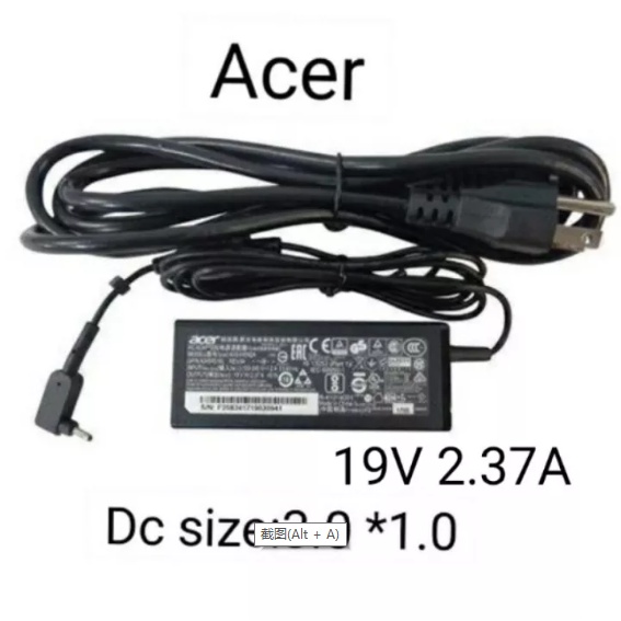 Acer 19V 2.37A 45W 3.42A 65W 3.0 * 1.1mm Square Laptop Charger for ...