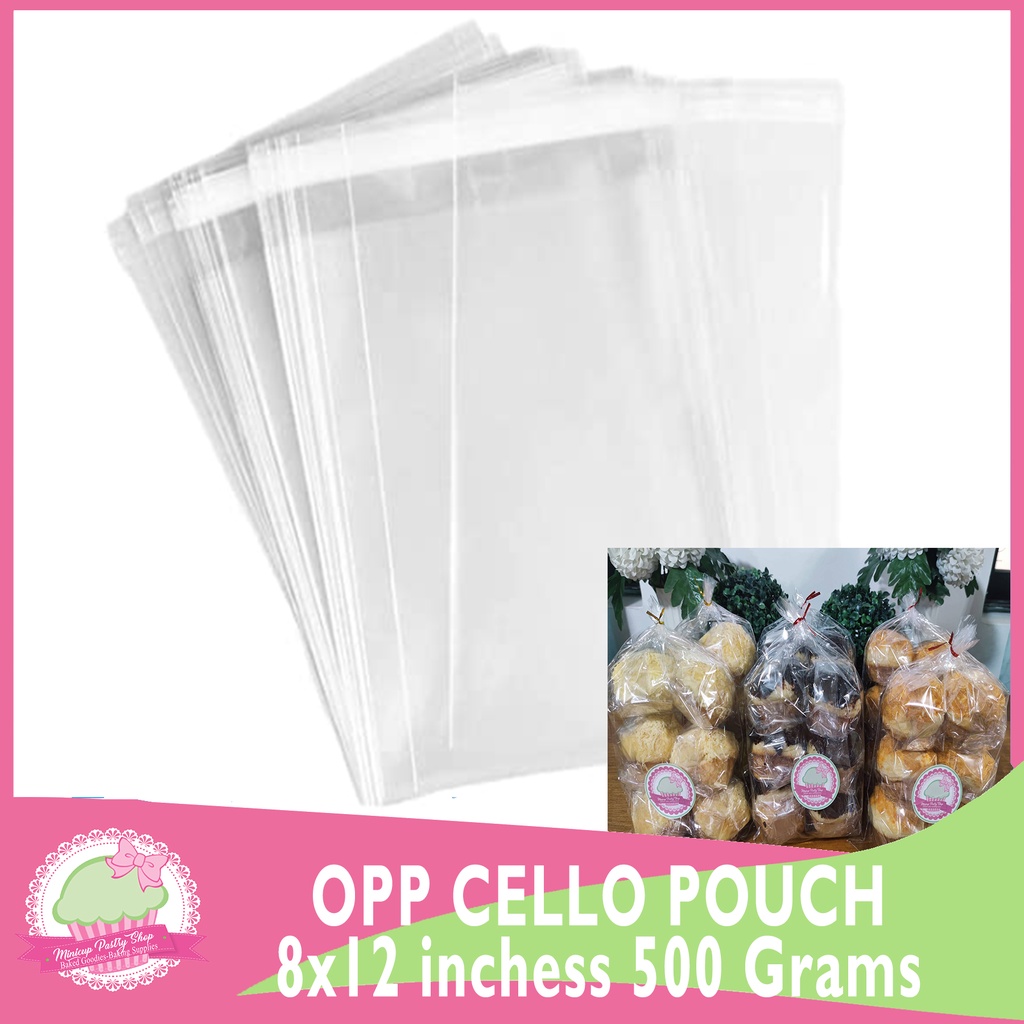 MPS | 1 Pack OPP 8x12 6x8 Cello Bag - Packaging Pouch - Bread Wrapper ...