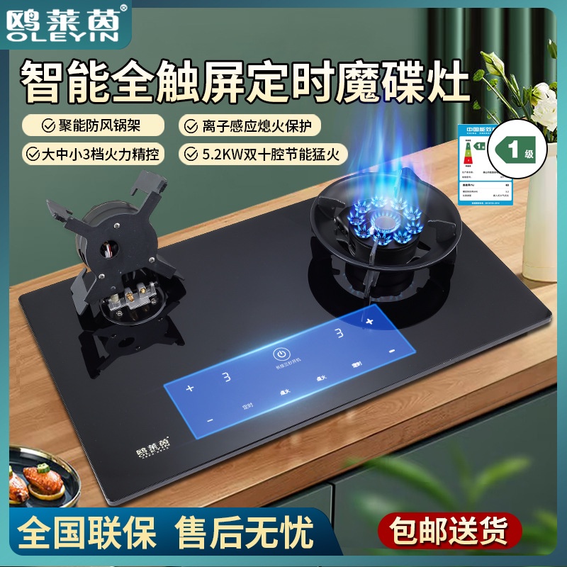 Smart Full Touch Screen Timing Stove Gas Stove Gas Stove Double Burner ...