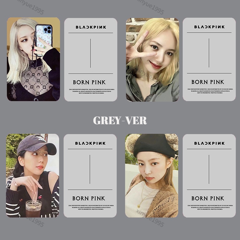 BLACKPINK New Album GREY Edition BORN PINK Collection PhotoCard LISA ...