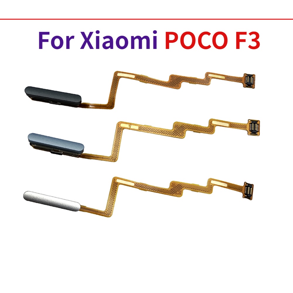 For Xiaomi Poco F3 Home Button Fingerprint Touch ID Sensor Flex Cable ...