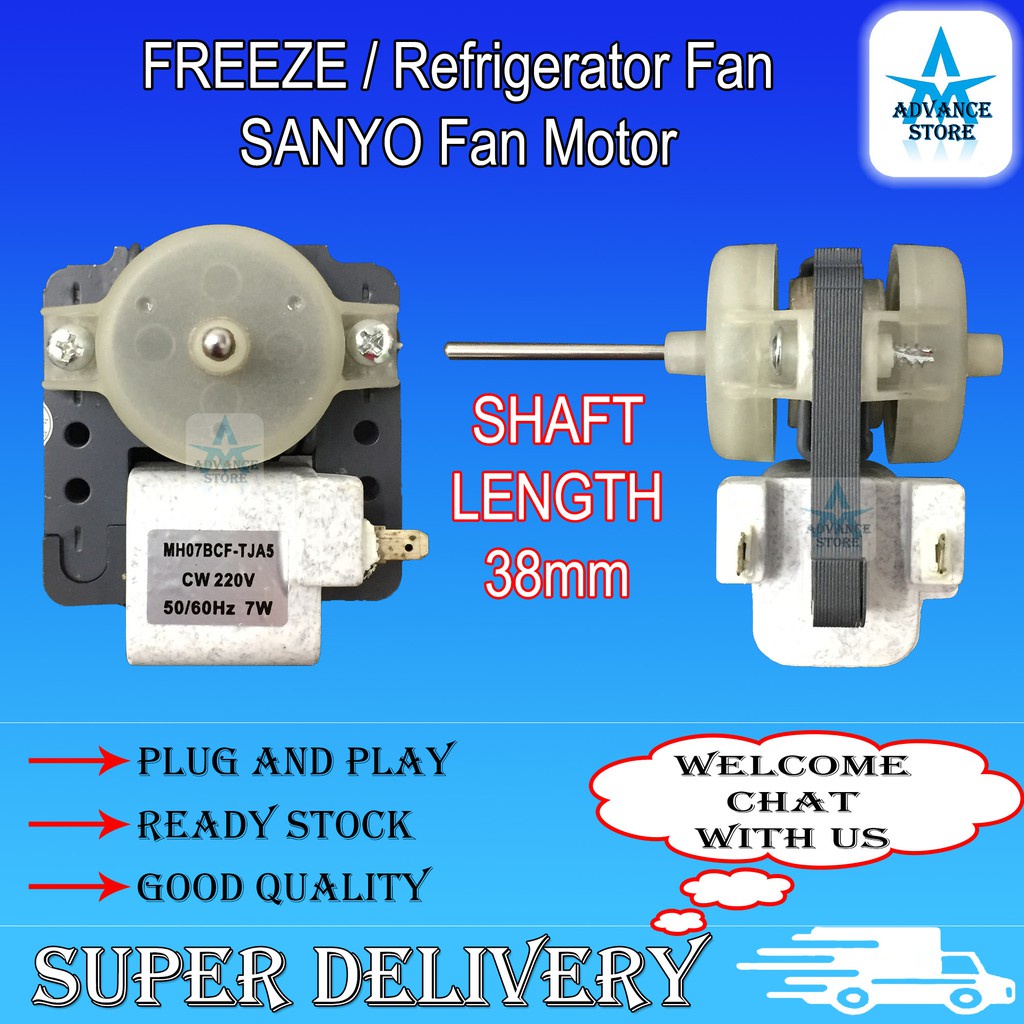 Universal Refrigerator Fridge Freezer Motor Fan For SANYO SHARP Fan ...