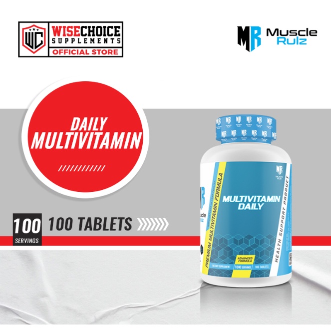 Muscle Rulz Multivitamin Daily 100 Tablets | Shopee Philippines