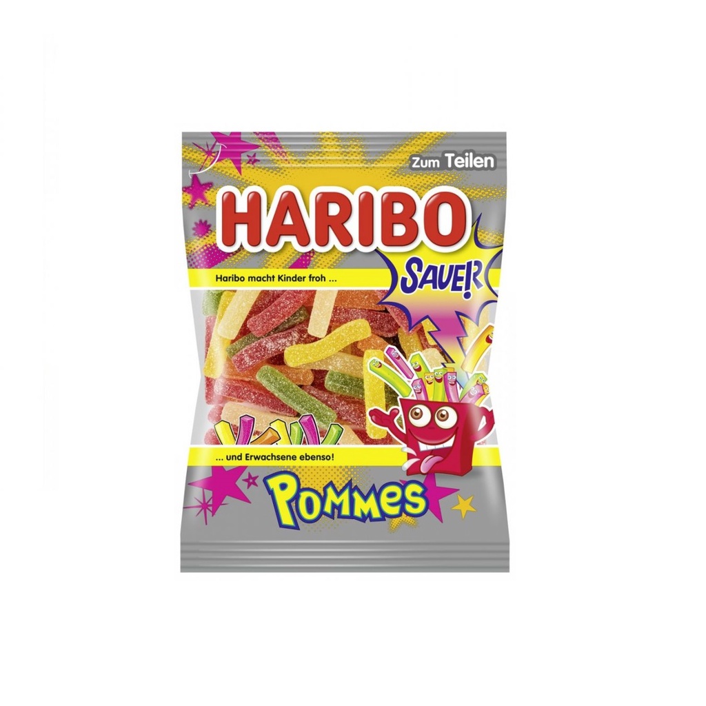 Haribo Pommes Sauer/ Sour Gummy French Fries | Shopee Philippines