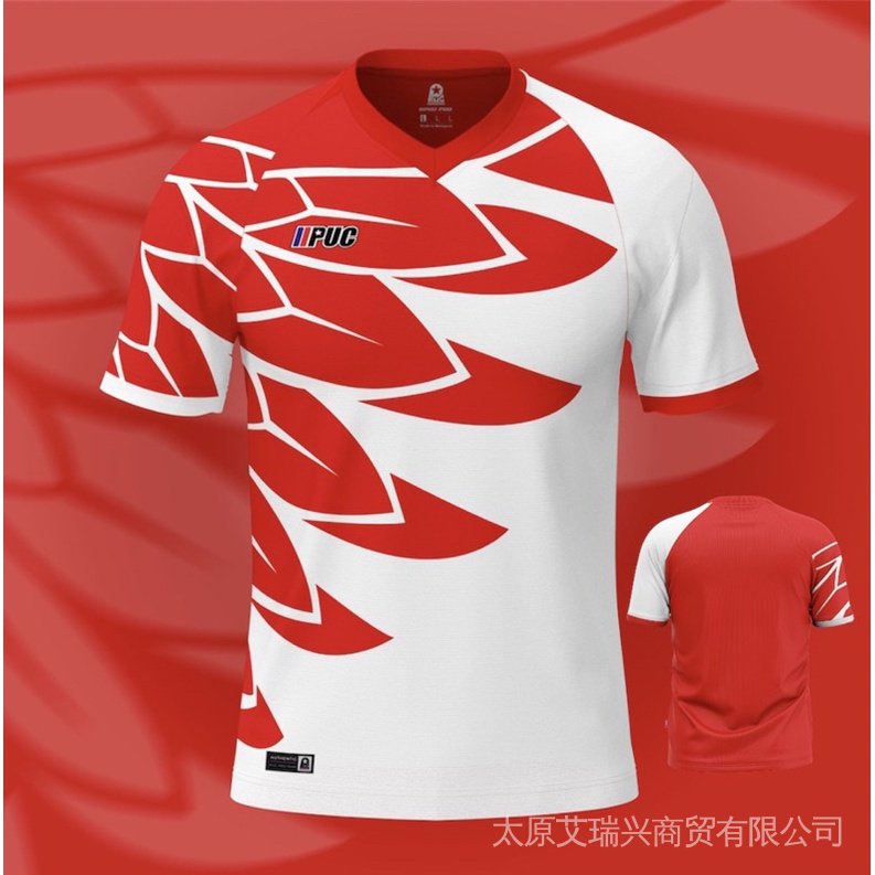 Badminton Shirt RED WING JERSEY BY PUC SPORT Full Sublimation 3D T ...