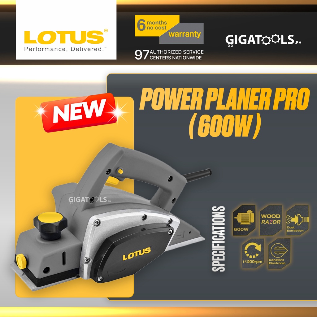 *NEW* Lotus LTPL600X Planer Pro (600W ) with FREE Carbon Brush | Shopee ...