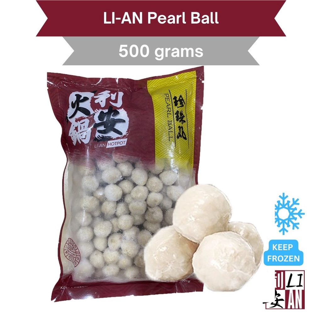 LI-AN Pearl Ball 500g for Hotpot balls Shabu Shabu Misua Soup | Shopee ...