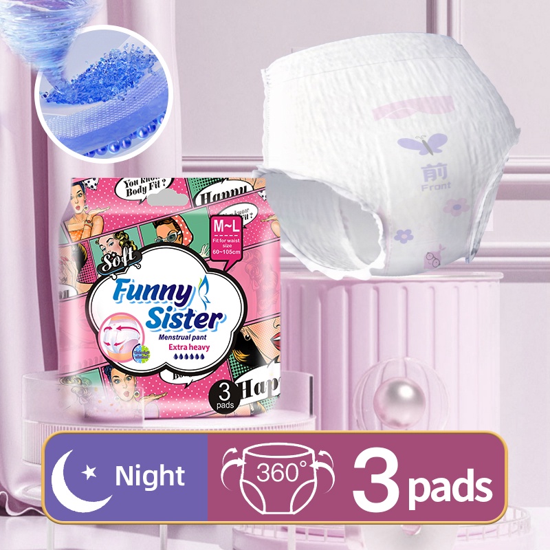 menstrual pants women M-L menstrual pants napkin adult daiper pull ups ...