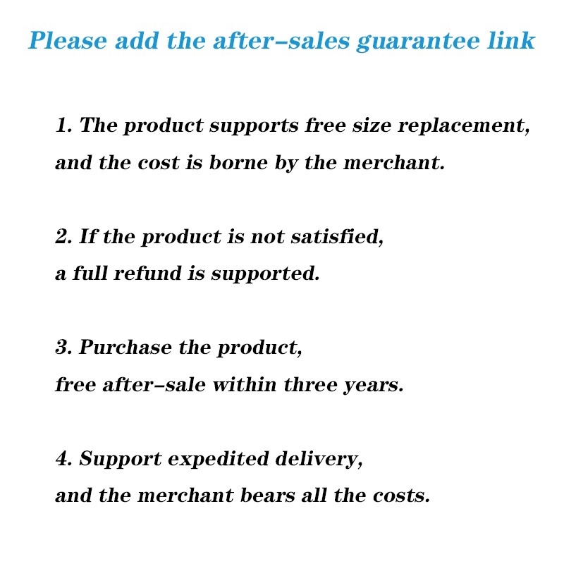 Three year after-sales guarantee (Free gifts bound with activity ...