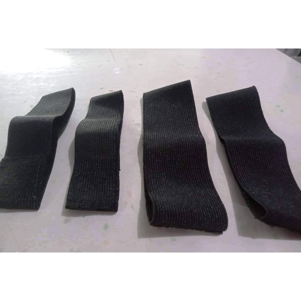 rubber tuck-in/garter tuck-in black ankle support/knee support (pair ...