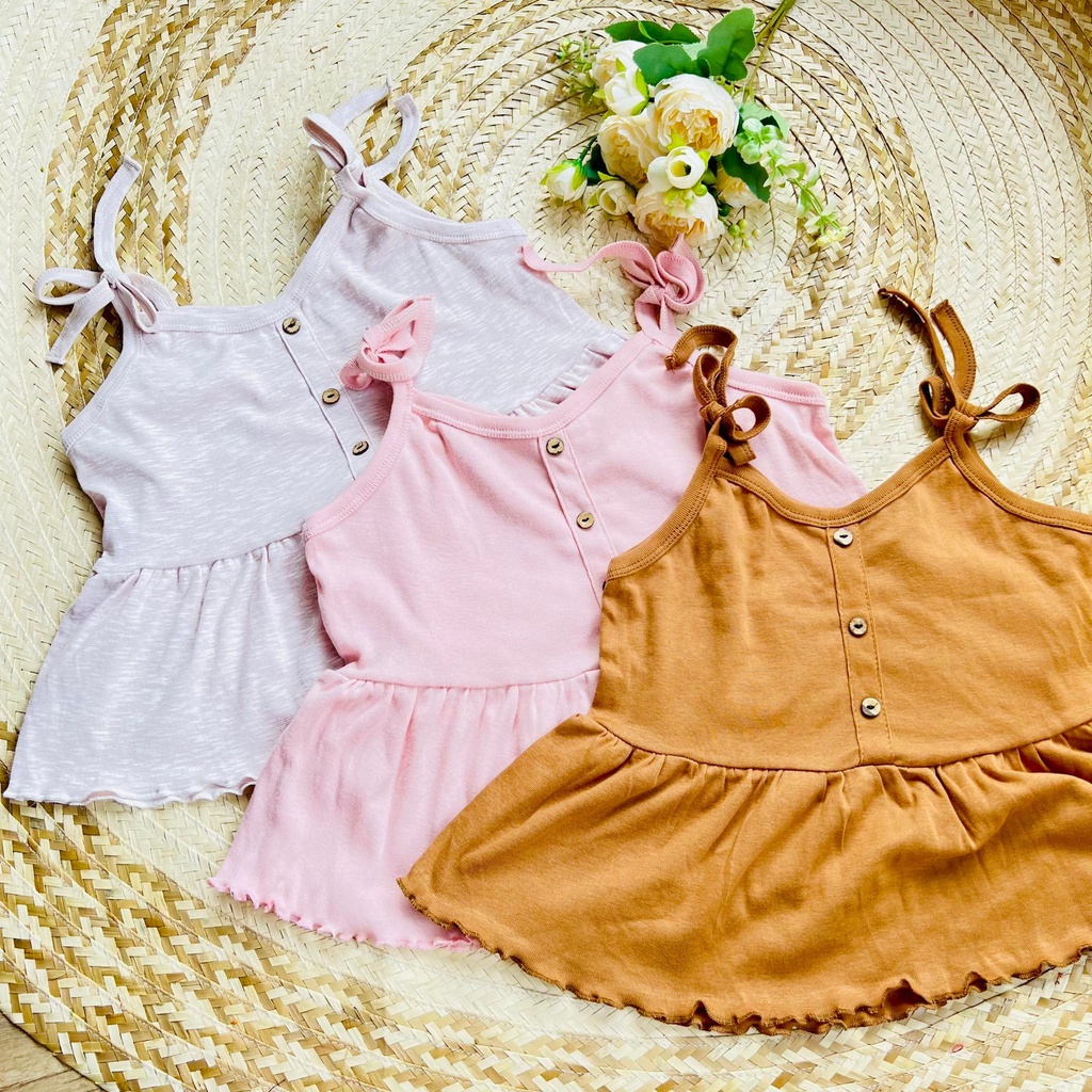 PREMIUM | Peplum Shorts and Strap / Knitted Comfy / Kids Basic Trendy ...