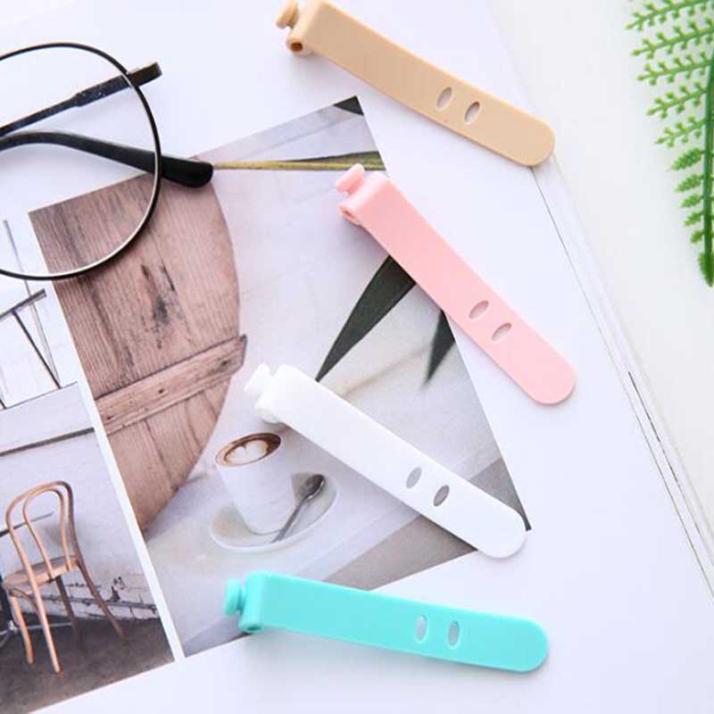 Cable Organizer Silicone Wire Binding Data Cable Tie Management Bobbin ...