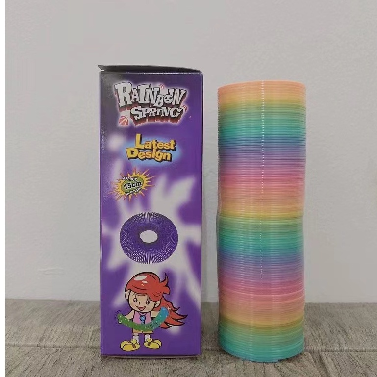 Rainbow circle Educational toys Spring coil Games Collectibles for Kids ...