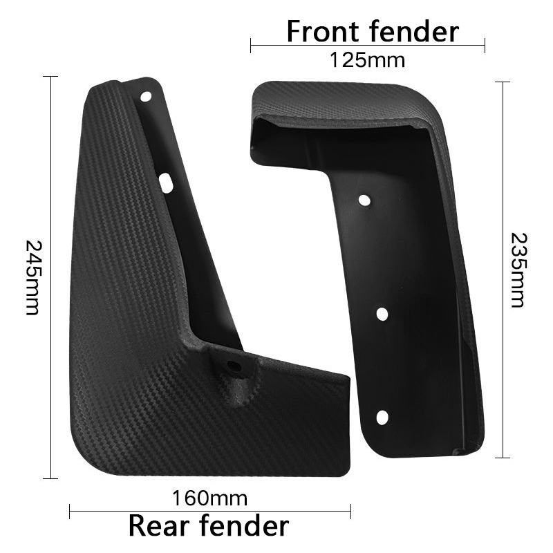 Car Tire Fender Soft Rubber Fender TPO Plastic Cement Splash Guards for ...