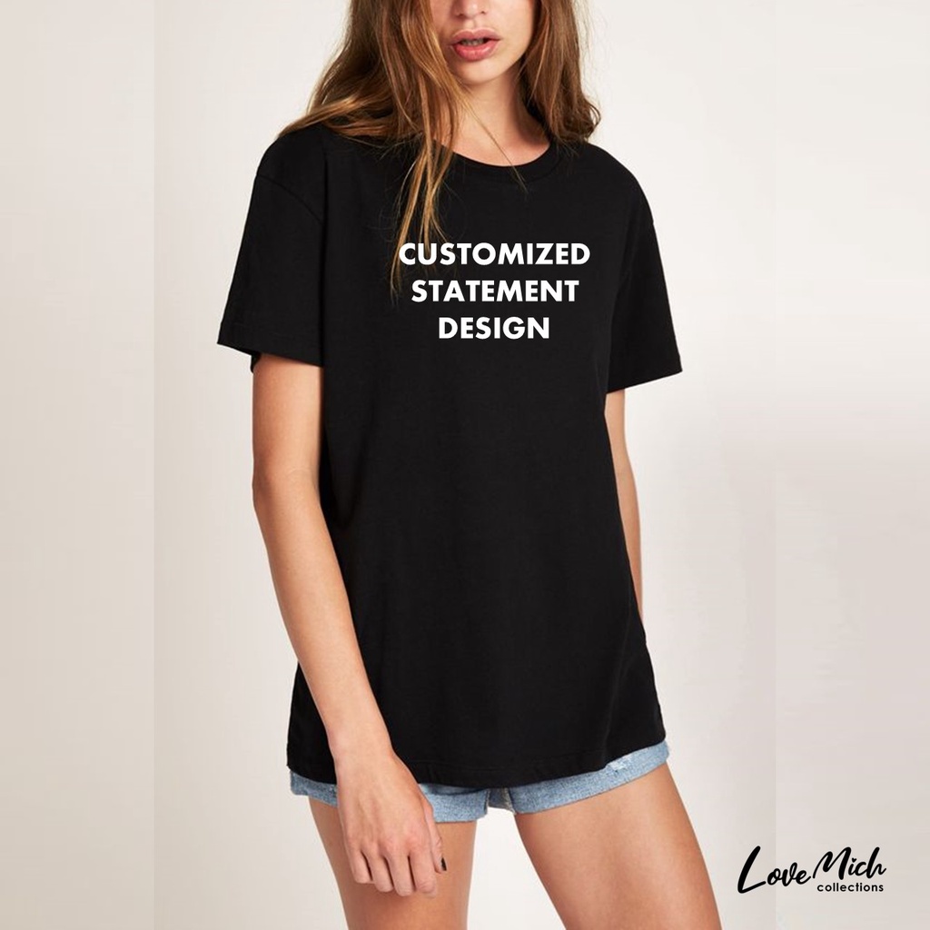 Plus Size XL Women Croptop for Customized Statement Only by Lovemichcollections | Shopee Philippines