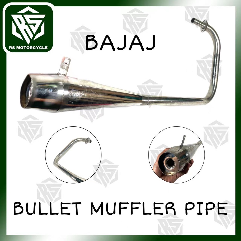 [RIDE SAFE] MOTORCYCLE BULLET PIPE EXHAUST TAMBUTSO BAJAJ | Shopee ...