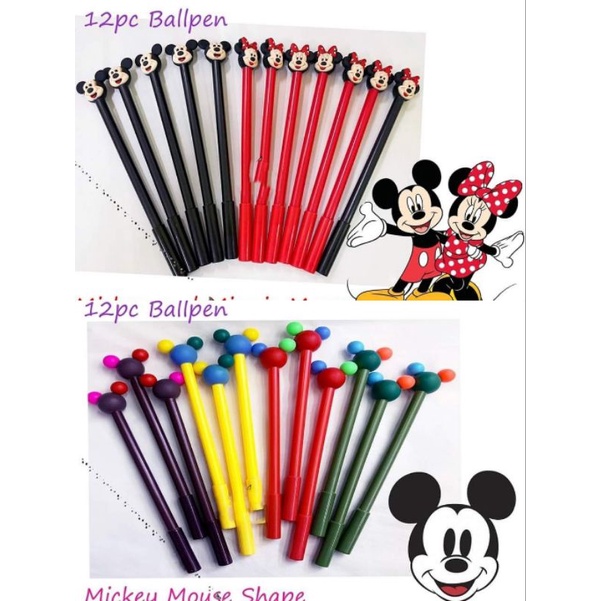 12pcs Mickey Mouse Gel Pen | Shopee Philippines