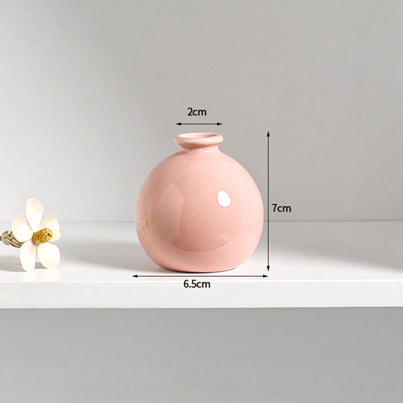 Ceramics Flower Vases Mini Hydroponic Vase Desk Nordic Modern Vase ...